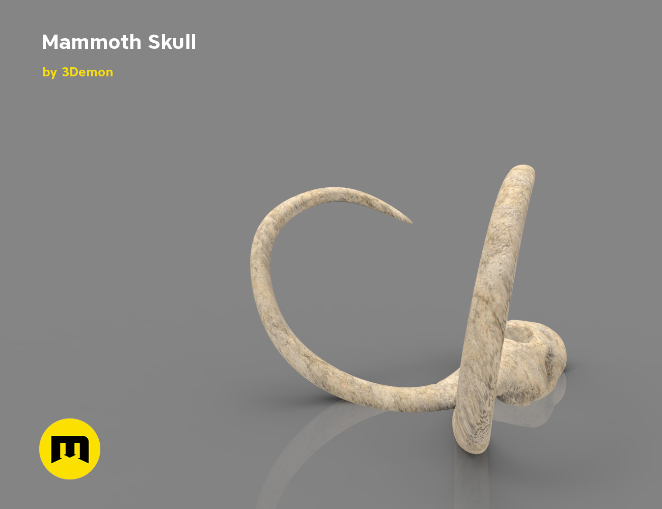 Download OBJ file Mammoth Skull and Ring • Design to 3D print ・ Cults