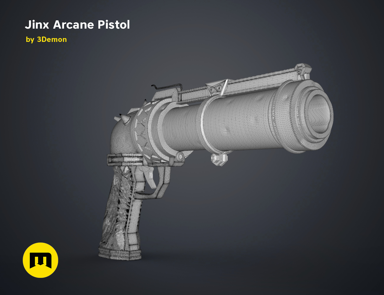 3D file Jinx Arcane Pistol・3D printable model to download・Cults