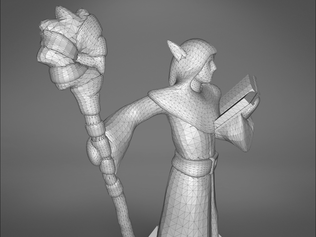 Download STL file ELF MAGE CHARACTER GAME FIGURES 3D print model ...