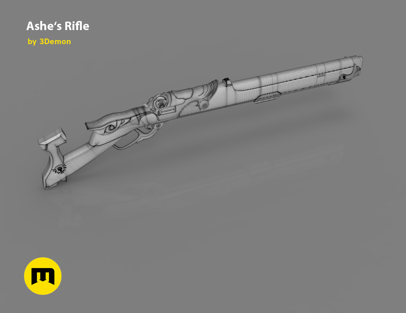 Fichier STL Le fusil d'Ashe dans Overwatch. 👾・Modèle pour imprimante 3D ...