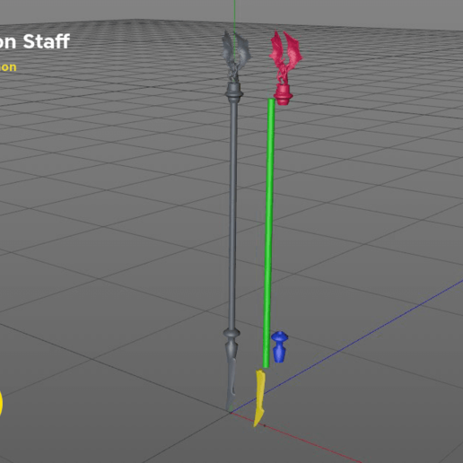 Download STL file Dragon Staff • 3D print object ・ Cults