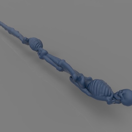 Download 3D model Death Eater Skeleton Wand ・ Cults