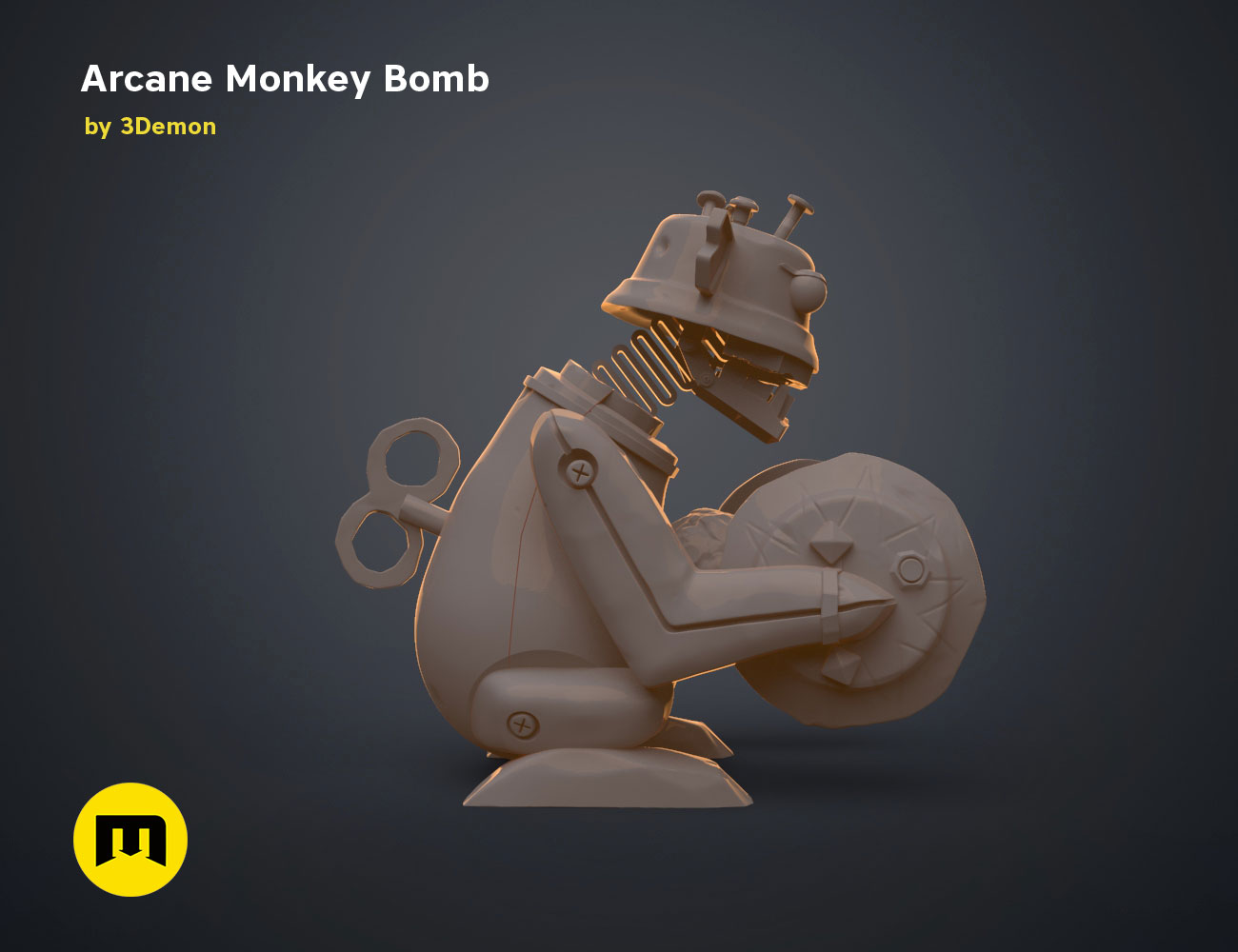 3D file Arcane Monkey Bomb 🐒・Design to download and 3D print・Cults