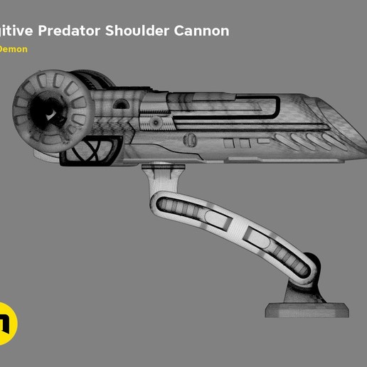 Download OBJ file Predator Plasma Cannon • 3D printable design ・ Cults