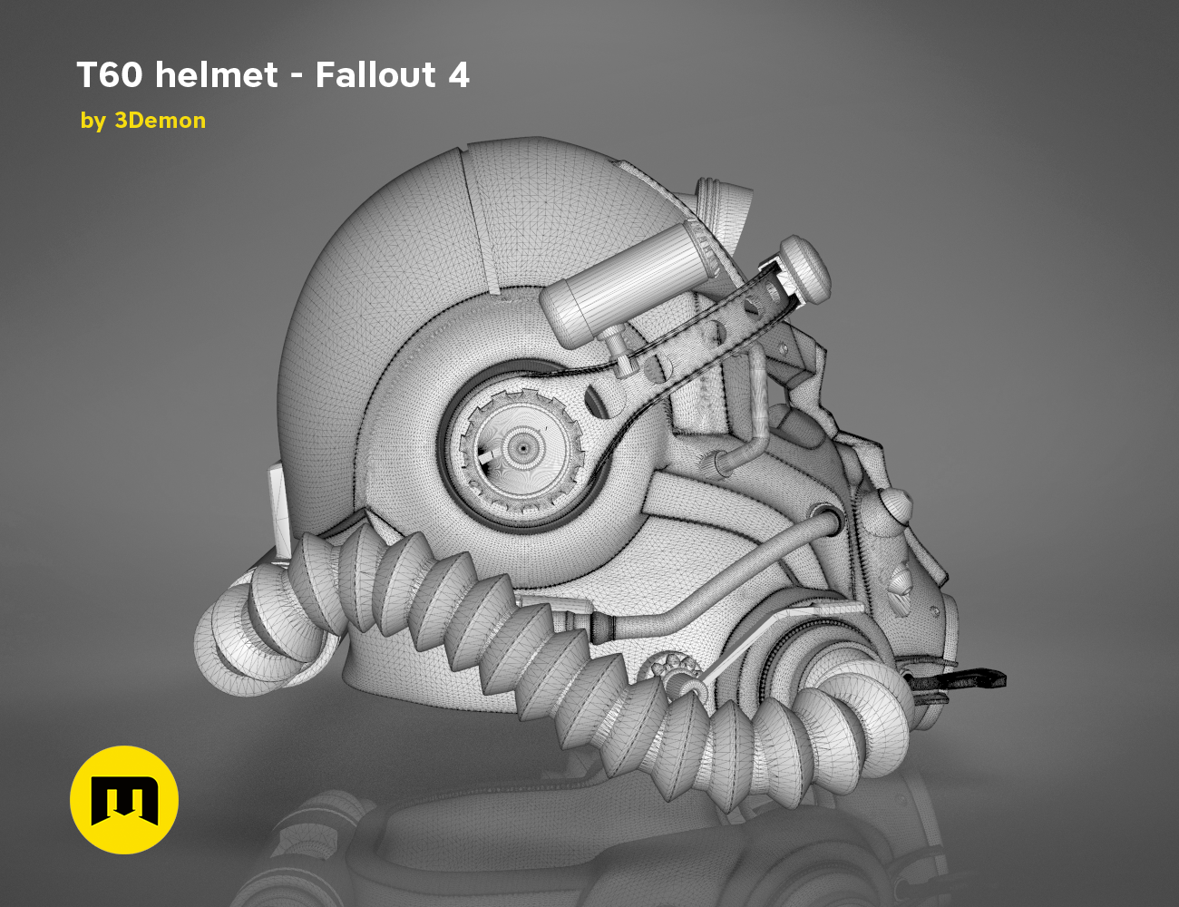 OBJ file T60 helmet - Fallout 4 🪖・3D printer design to download・Cults