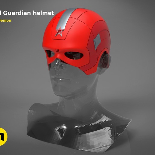 Download 3D printer files The Red Guardian helmet ・ Cults