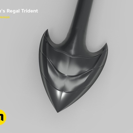 Download OBJ file Orm´s Regal Trident – Aquaman • Design to 3D print ...