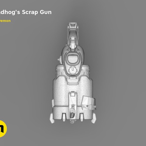 Download OBJ file Roadhog scrap gun – Overwatch game • 3D printable ...