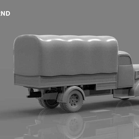 Download OBJ file Praga RND 1950 truck • 3D print object ・ Cults