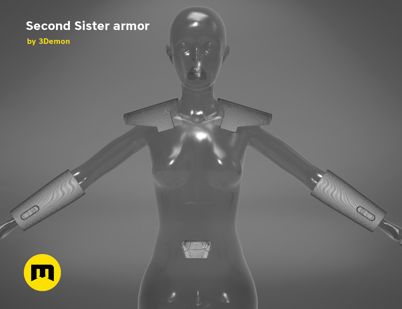Download OBJ file Second Sister Armor • 3D printing design ・ Cults