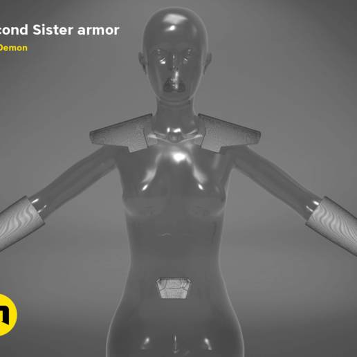Download 3D printing designs Second Sister Armor ・ Cults