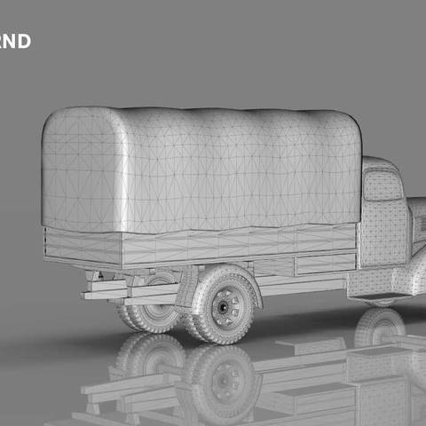 Download OBJ file Praga RND 1950 truck • 3D print object ・ Cults