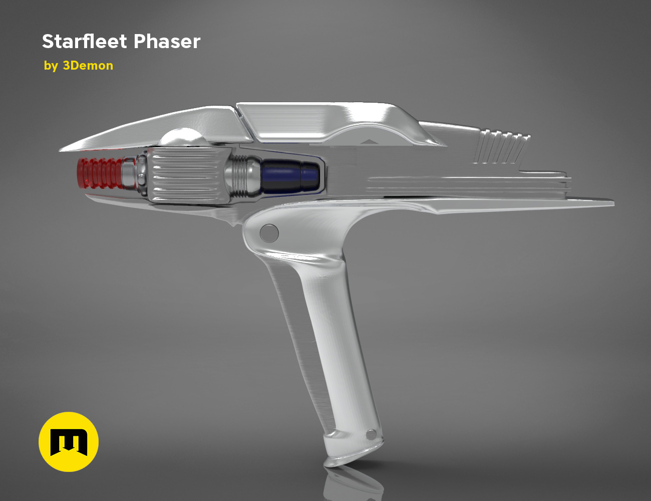 STL file Starfleet Phaser - Star Trek ⭐・3D printing design to download ...