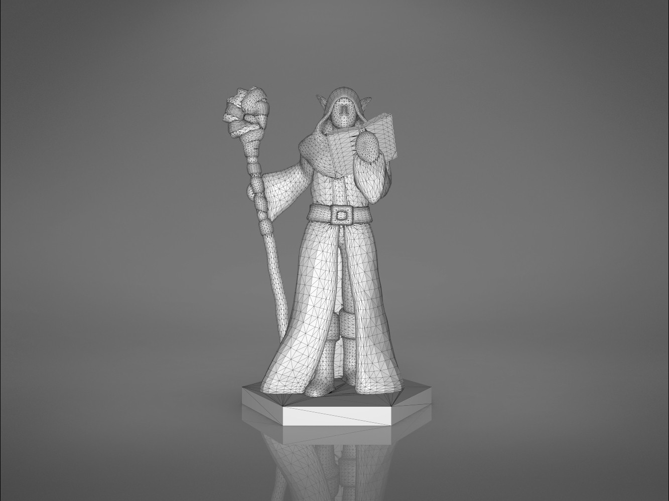 Download STL file ELF MAGE CHARACTER GAME FIGURES 3D print model ...