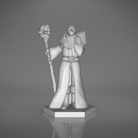 Download STL file ELF MAGE CHARACTER GAME FIGURES 3D print model ...