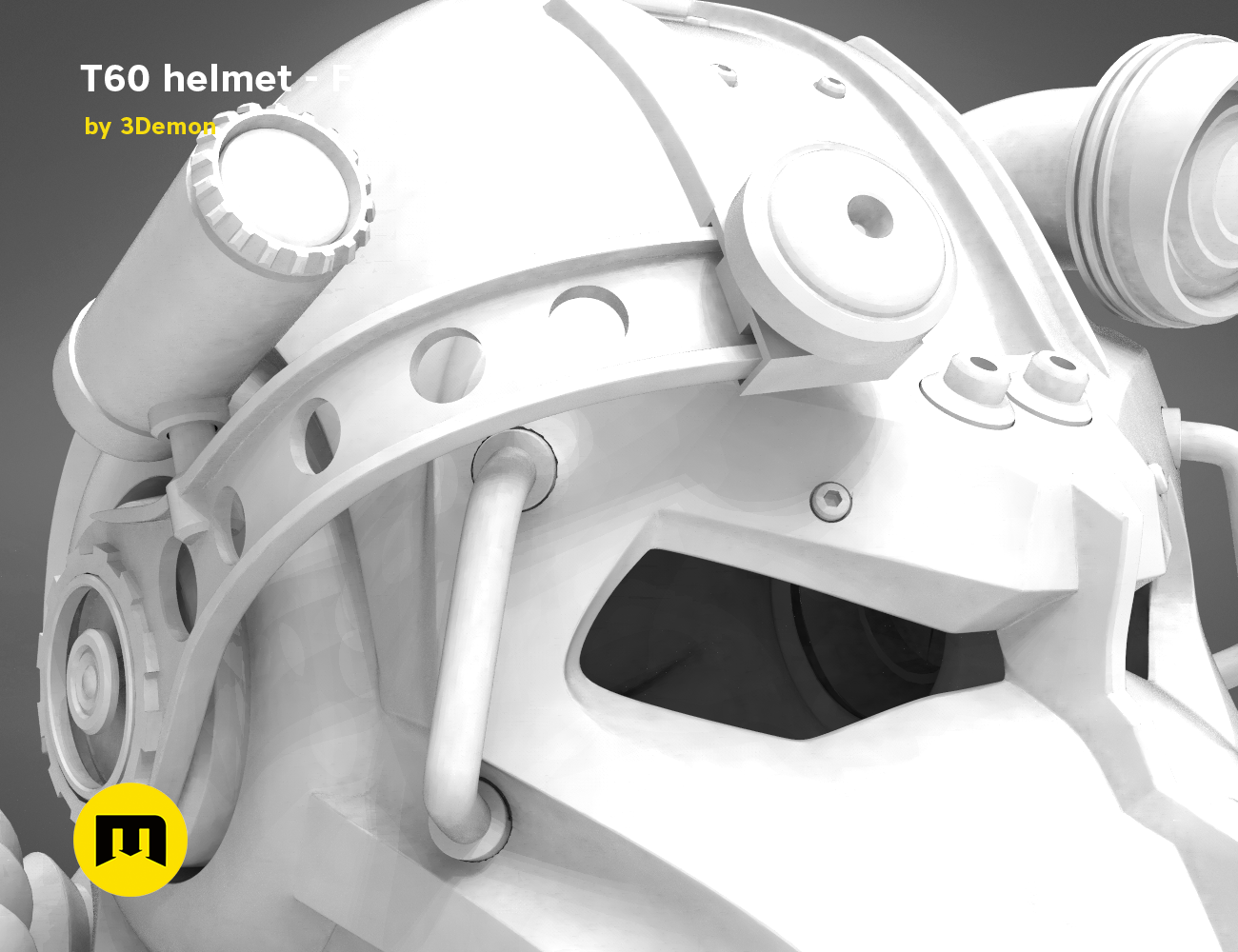 OBJ file T60 helmet - Fallout 4 🪖・3D printer design to download・Cults