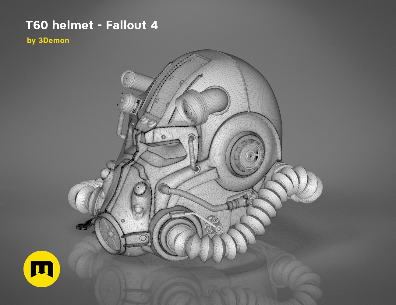 OBJ file T60 helmet - Fallout 4 🪖・3D printer design to download・Cults