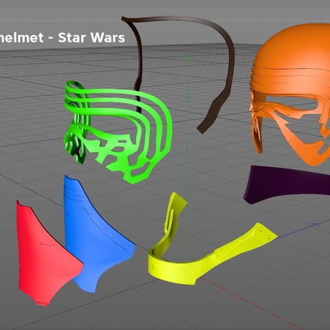 Download STL file KyloRen's helmet - Star Wars ・ Cults