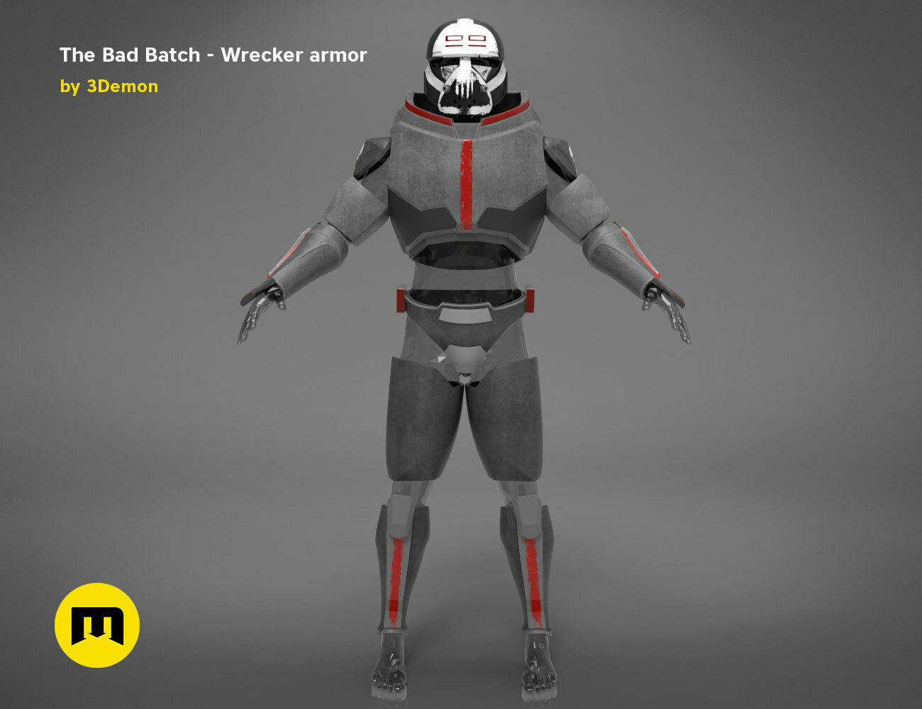Download STL file The Bad Batch Wrecker armor • 3D print template ・ Cults