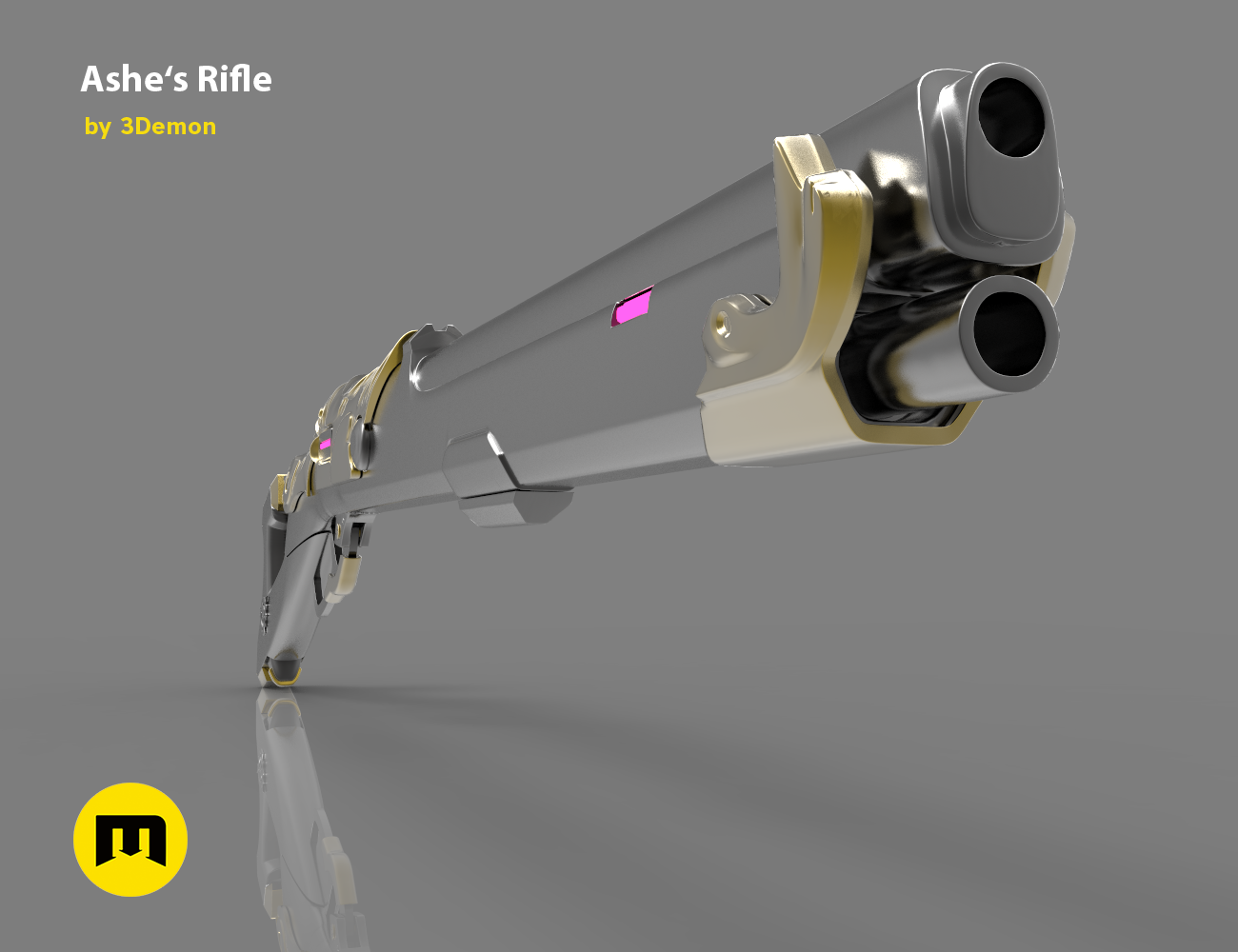 STL file Ashe’s rifle from overwatch ♀️・3D printer design to download・Cults