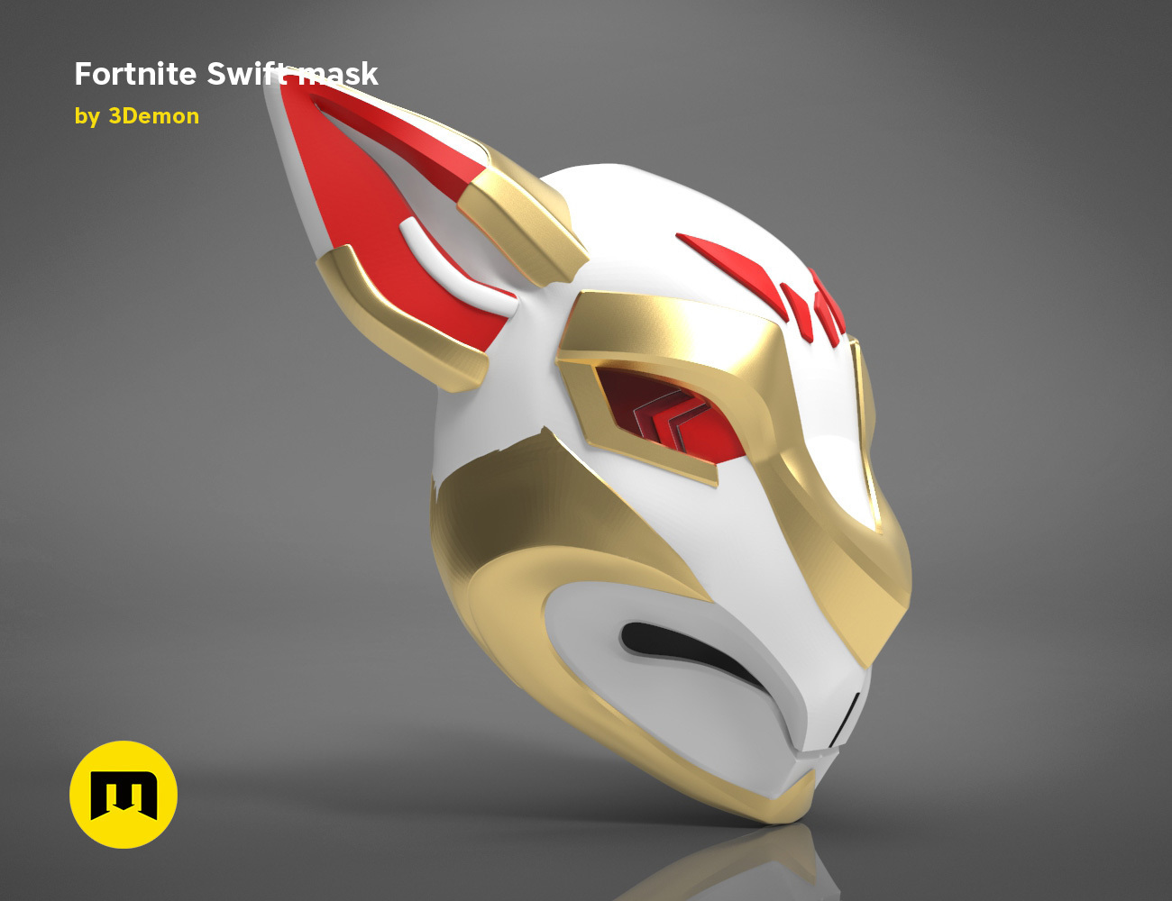 STL-Datei Fortnite Swift Maske 🆒・3D-Druck-Idee zum Herunterladen・Cults