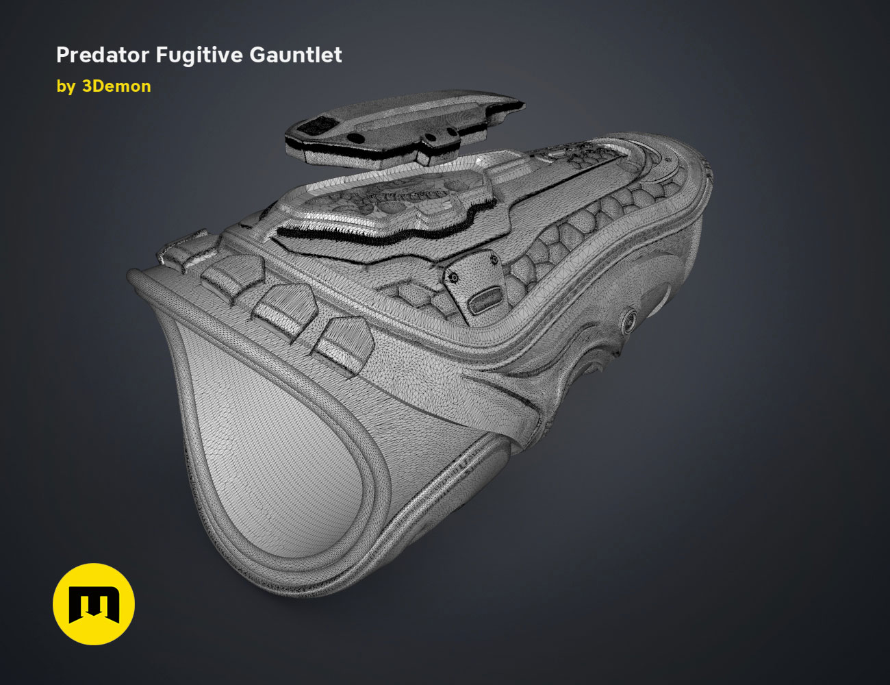 STL file Predator Fugitive Gauntlet 👽・3D printer design to download・Cults