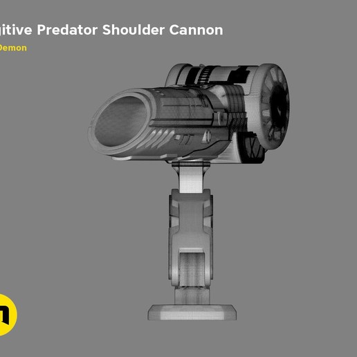 Download OBJ file Predator Plasma Cannon • 3D printable design ・ Cults