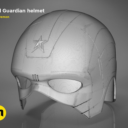 Download 3D printer files The Red Guardian helmet ・ Cults
