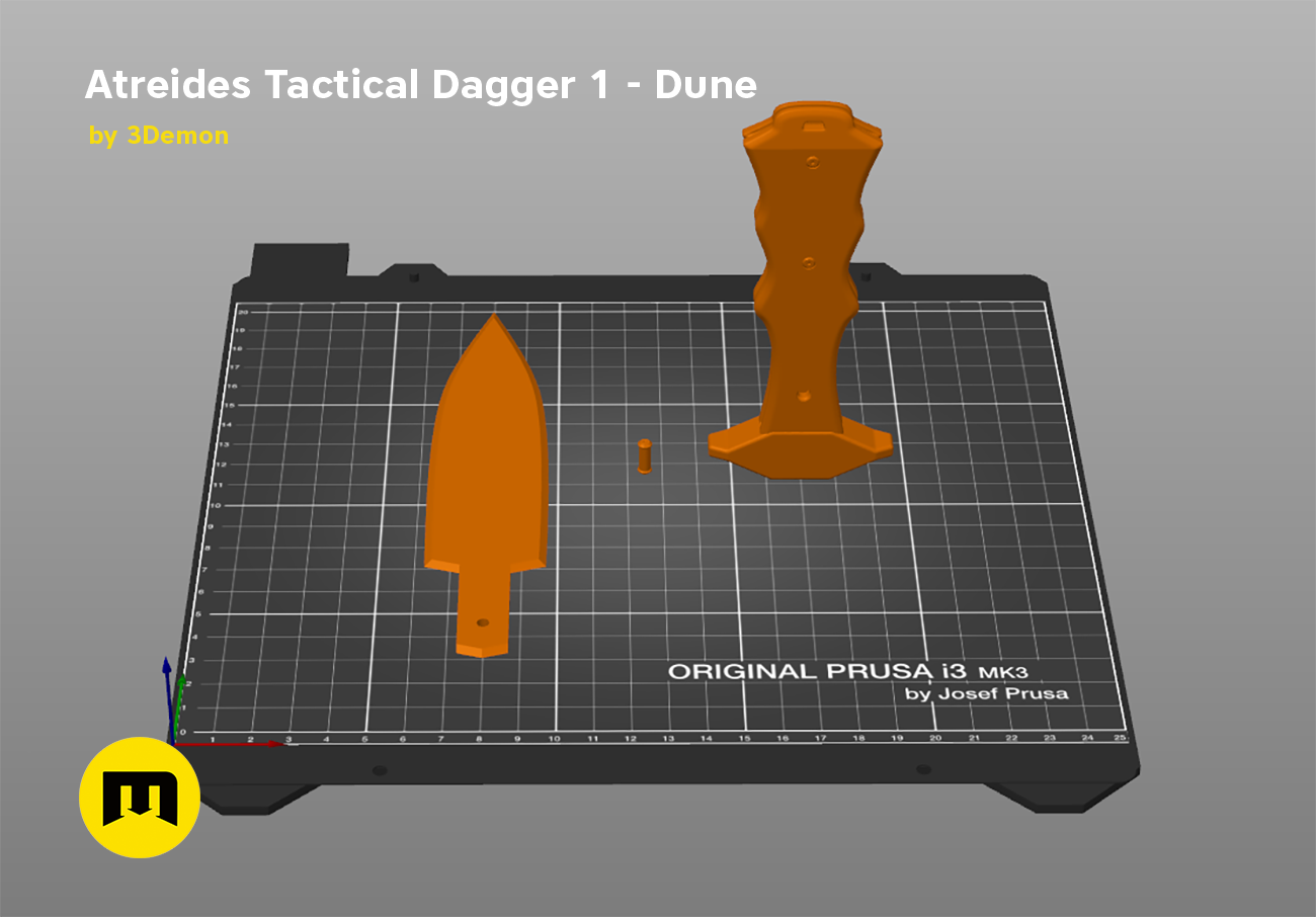 3D file Atreides Tactical Dagger 1 - Dune 🗡️・3D printing design to ...