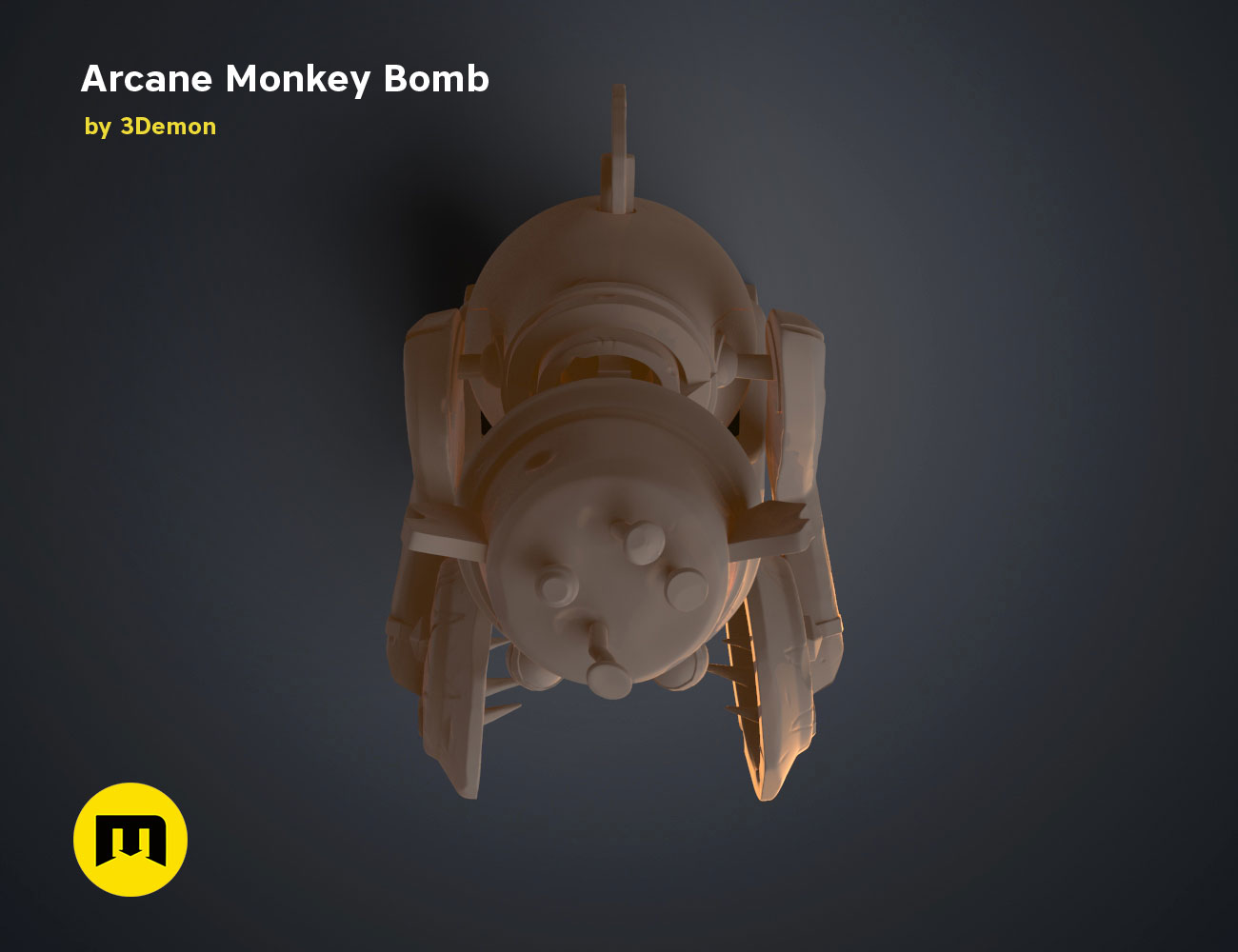 3D file Arcane Monkey Bomb 🐒・Design to download and 3D print・Cults