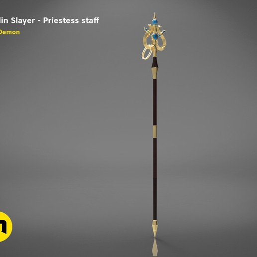 Download STL file Priestess Staff from Goblin Slayer ・ Cults