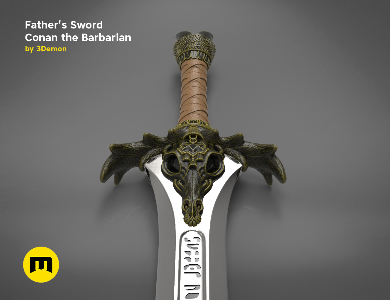 3D file Father’s Sword - Conan the Barbarian 🗡️・3D printable model to ...