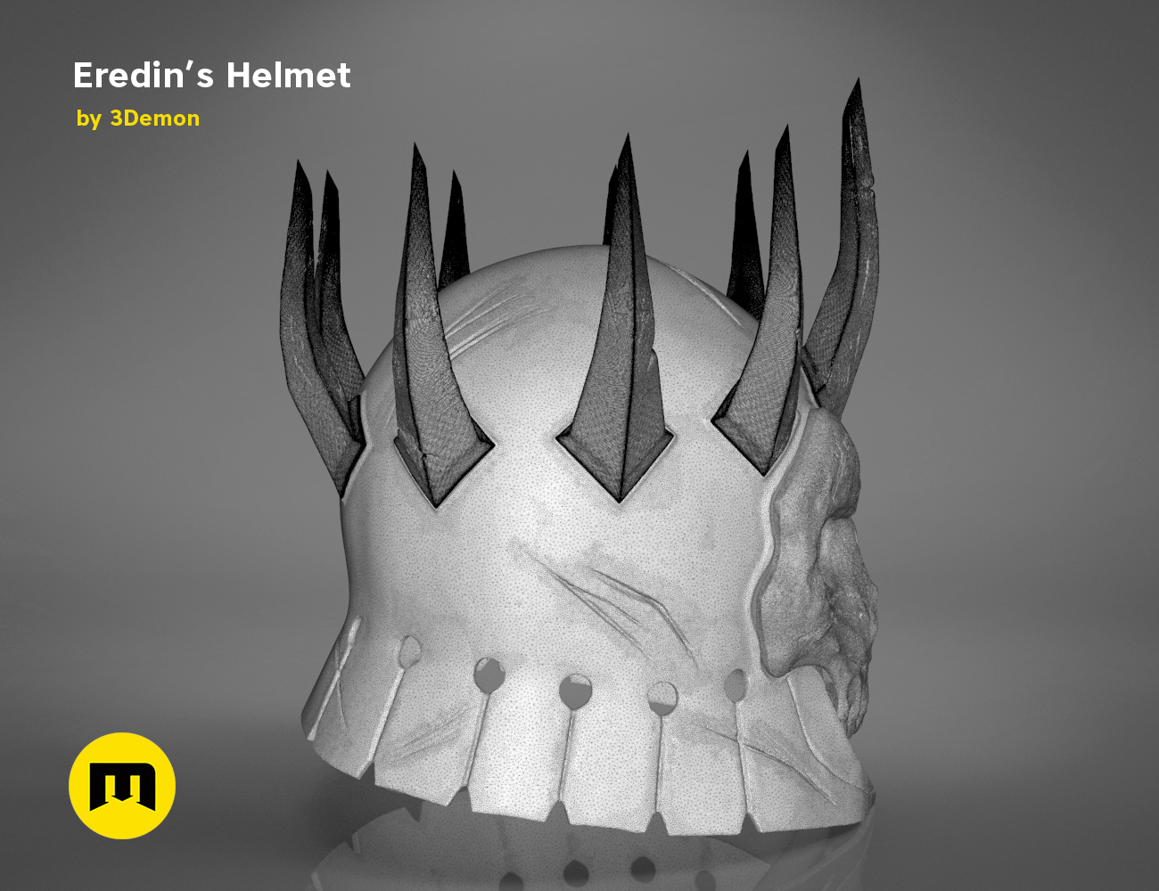 Download STL file Eredin’s helmet - The Witcher Wild Hunt • 3D printing ...