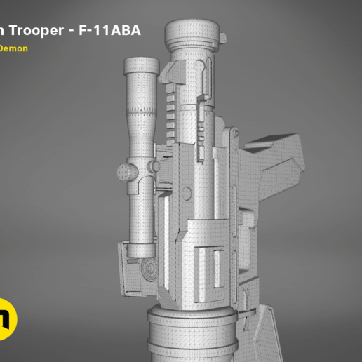 Download STL Sith Trooper F-11ABA Blaster ・ Cults