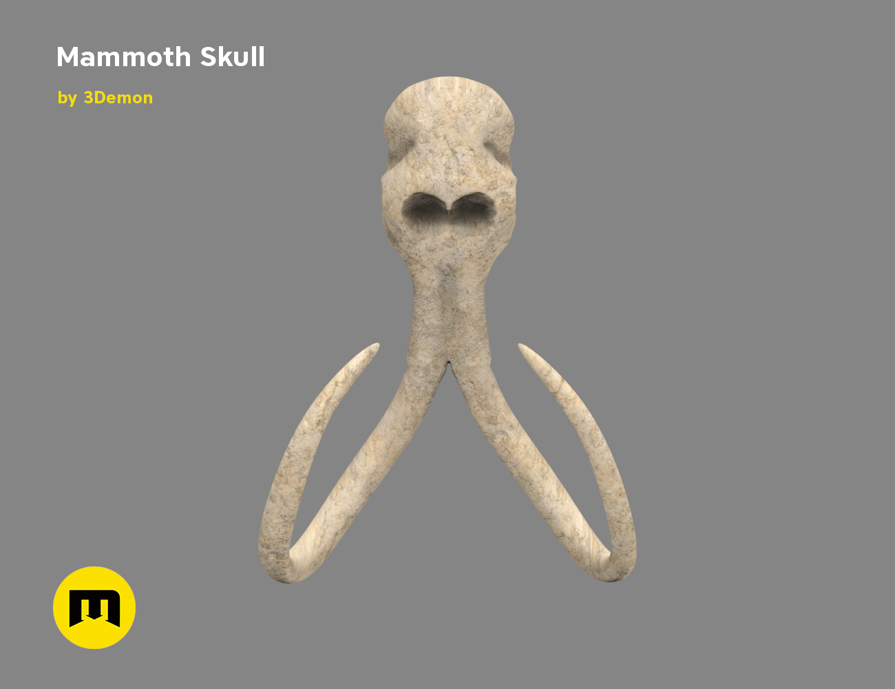 Download OBJ file Mammoth Skull and Ring • Design to 3D print ・ Cults