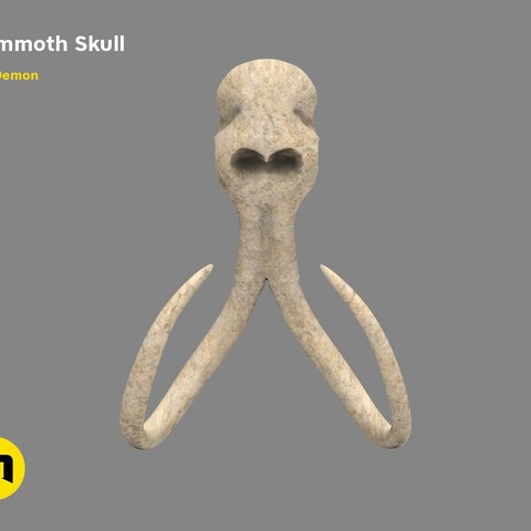 Download OBJ file Mammoth Skull and Ring • Design to 3D print ・ Cults