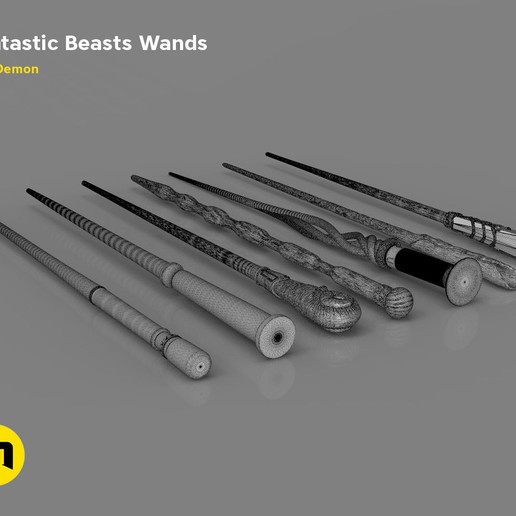 Download 3D printer designs Wand Set from Fantastic Beasts ・ Cults
