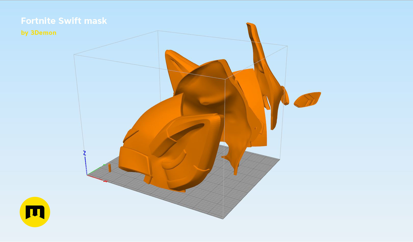 STL-Datei Fortnite Swift Maske 🆒・3D-Druck-Idee zum Herunterladen・Cults