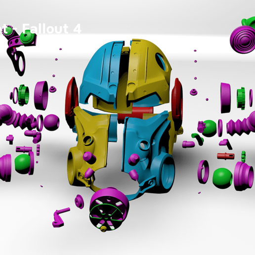 Download 3D printing designs T60 helmet - Fallout 4 ・ Cults
