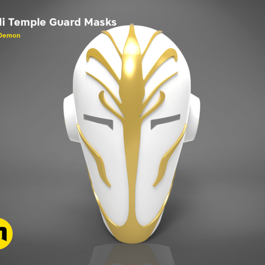Download OBJ file 4 Jedi Temple Guard Masks • 3D print design ・ Cults