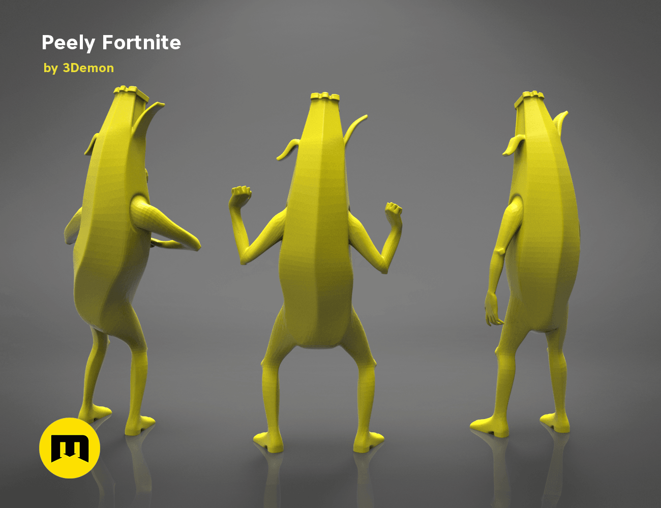 STL file Peely Fortnite Banana Figures 🍌・Model to download and 3D print ...