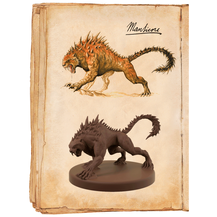 3D file Manticore Miniature・3D printing template to download・Cults