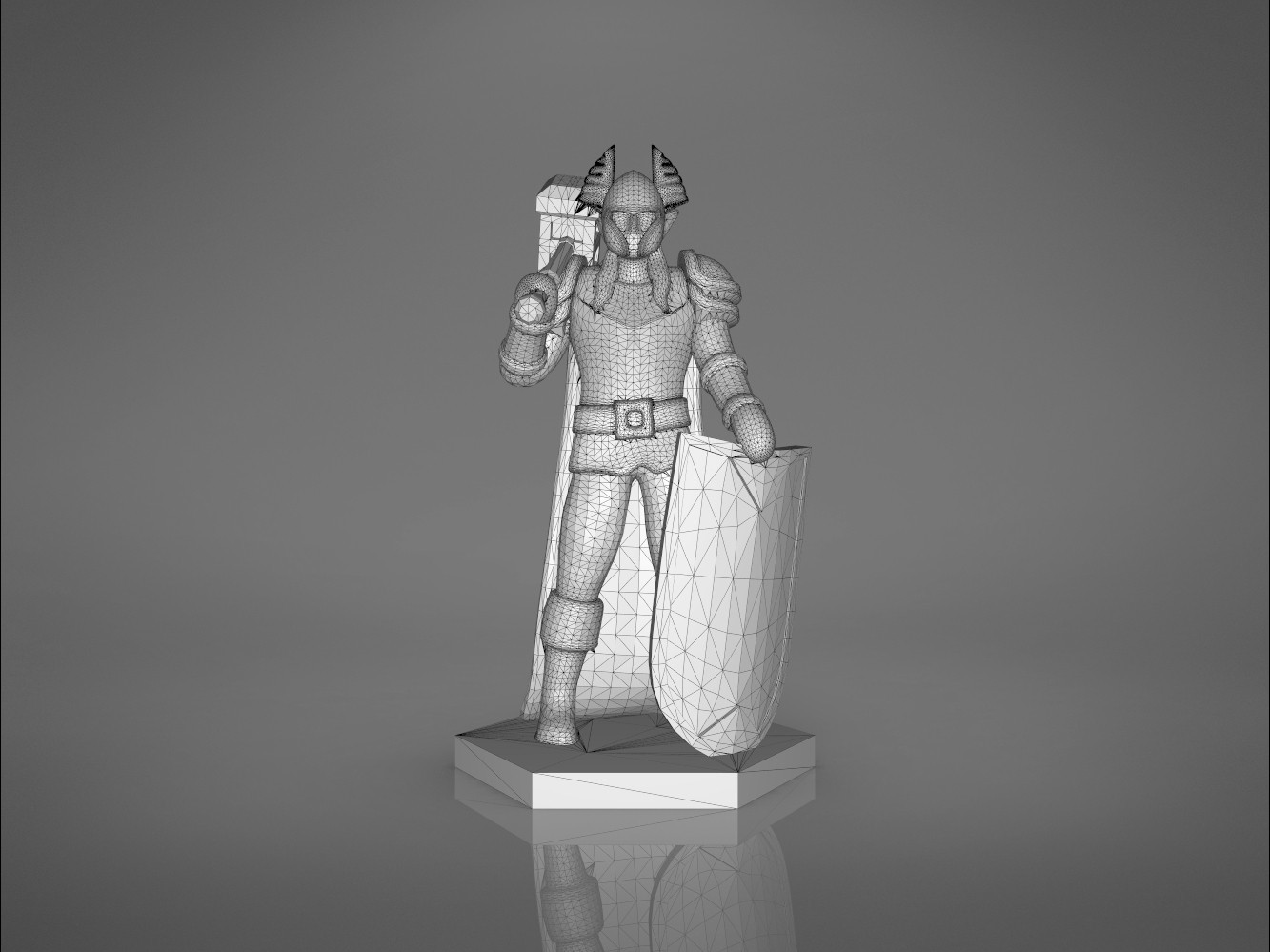 Download STL file ELF PALADIN CHARACTER GAME FIGURES 3D print model ...