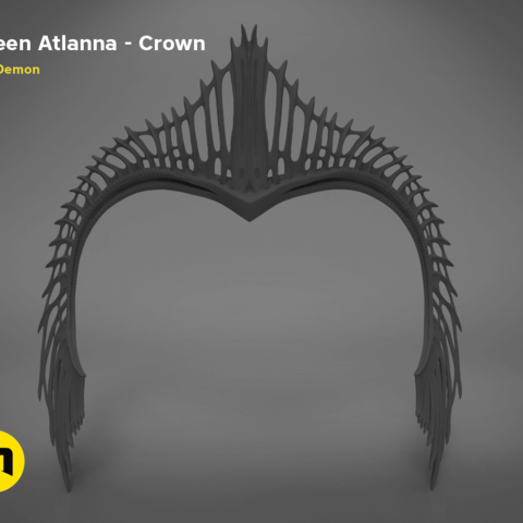 Download 3D printing templates Atlanna Crown ・ Cults