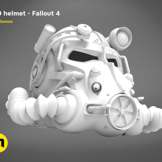 Download 3D printing designs T60 helmet - Fallout 4 ・ Cults