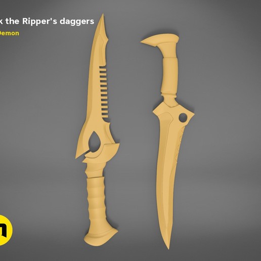 Download 3D printer designs JACK THE RIPPER DAGGERS ・ Cults