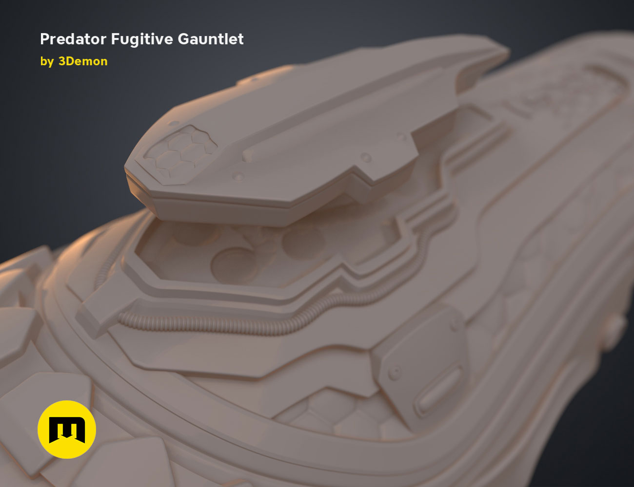 STL file Predator Fugitive Gauntlet 👽・3D printer design to download・Cults