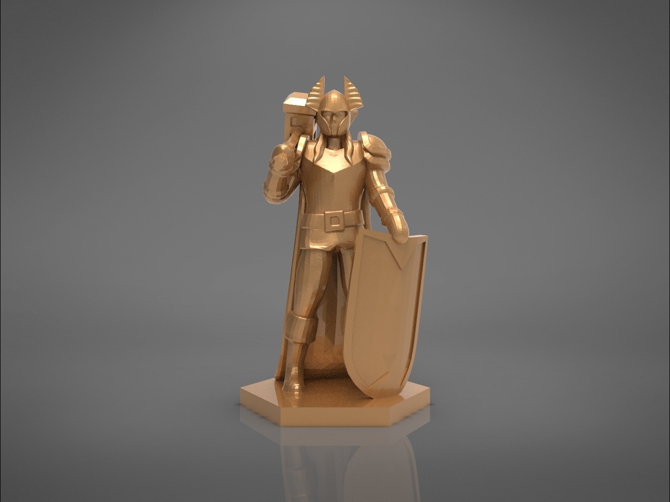 Download STL file ELF PALADIN CHARACTER GAME FIGURES 3D print model ...