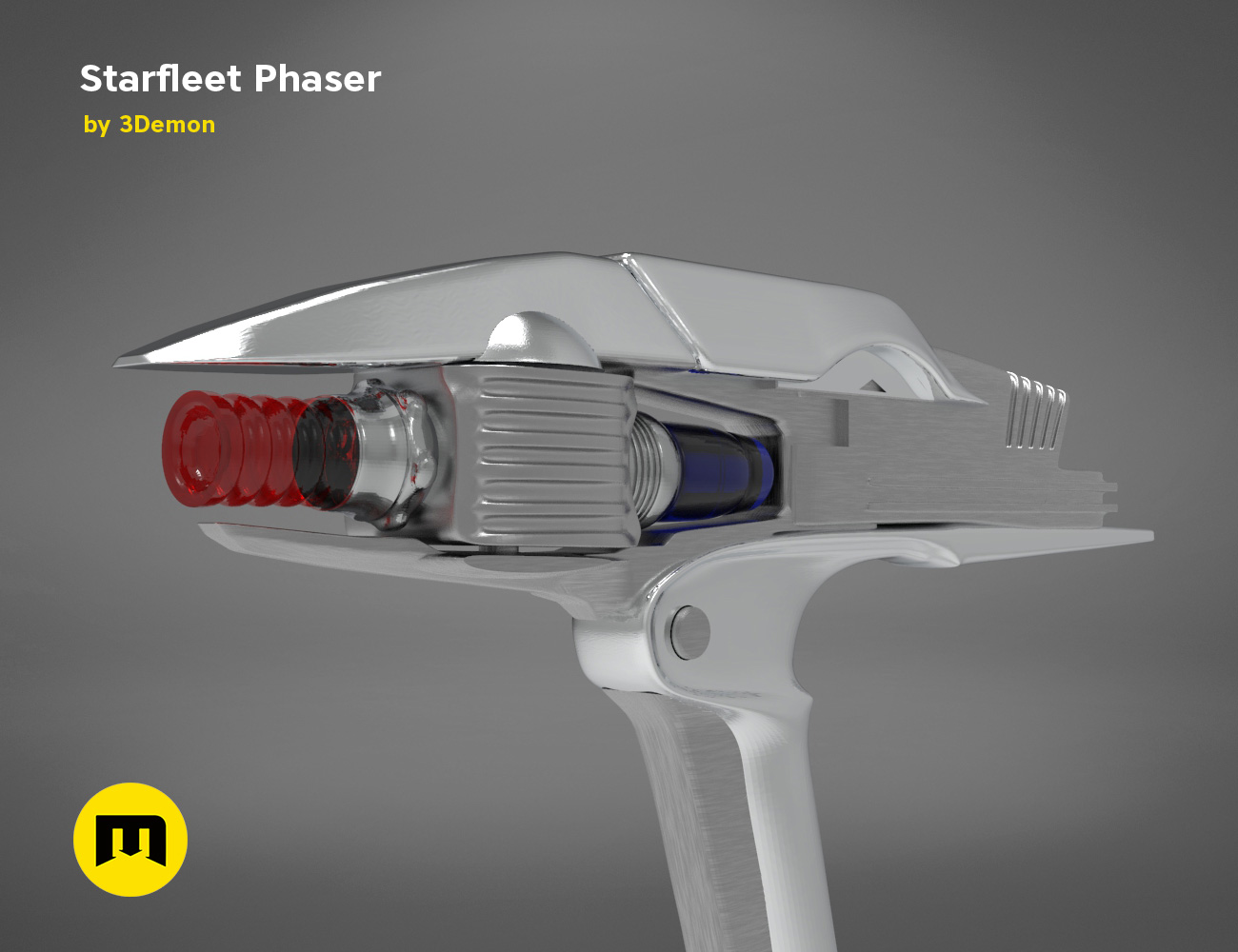 STL file Starfleet Phaser - Star Trek ⭐・3D printing design to download ...