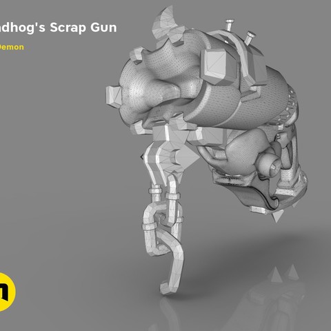 Download OBJ file Roadhog scrap gun – Overwatch game • 3D printable ...